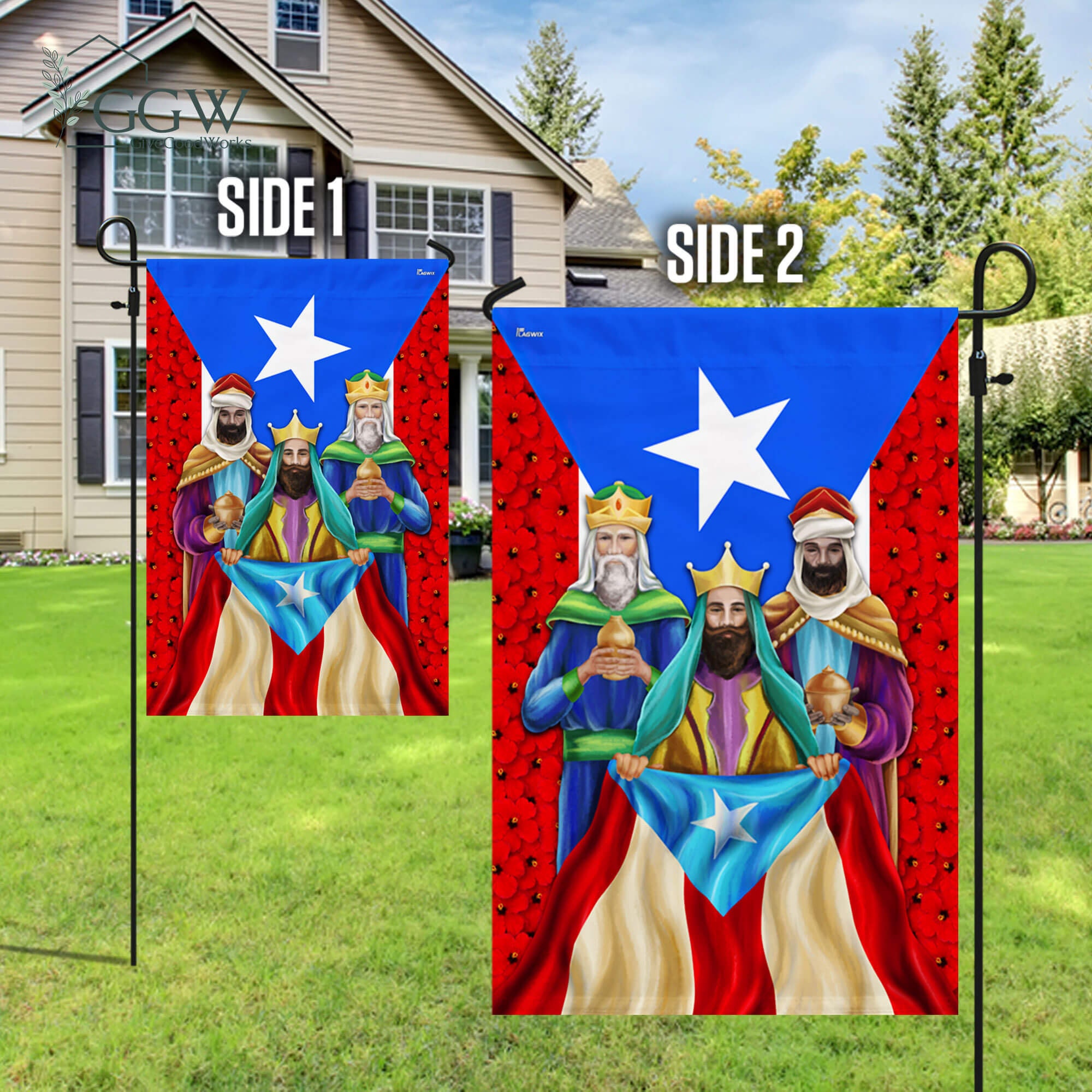 Three Kings Puerto Rico Flag, Three Wise Kings Flag sold by EriBrown ...