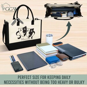 Theater and Drama Teacher Tote Bag, Theater Student Gift for Teacher ...