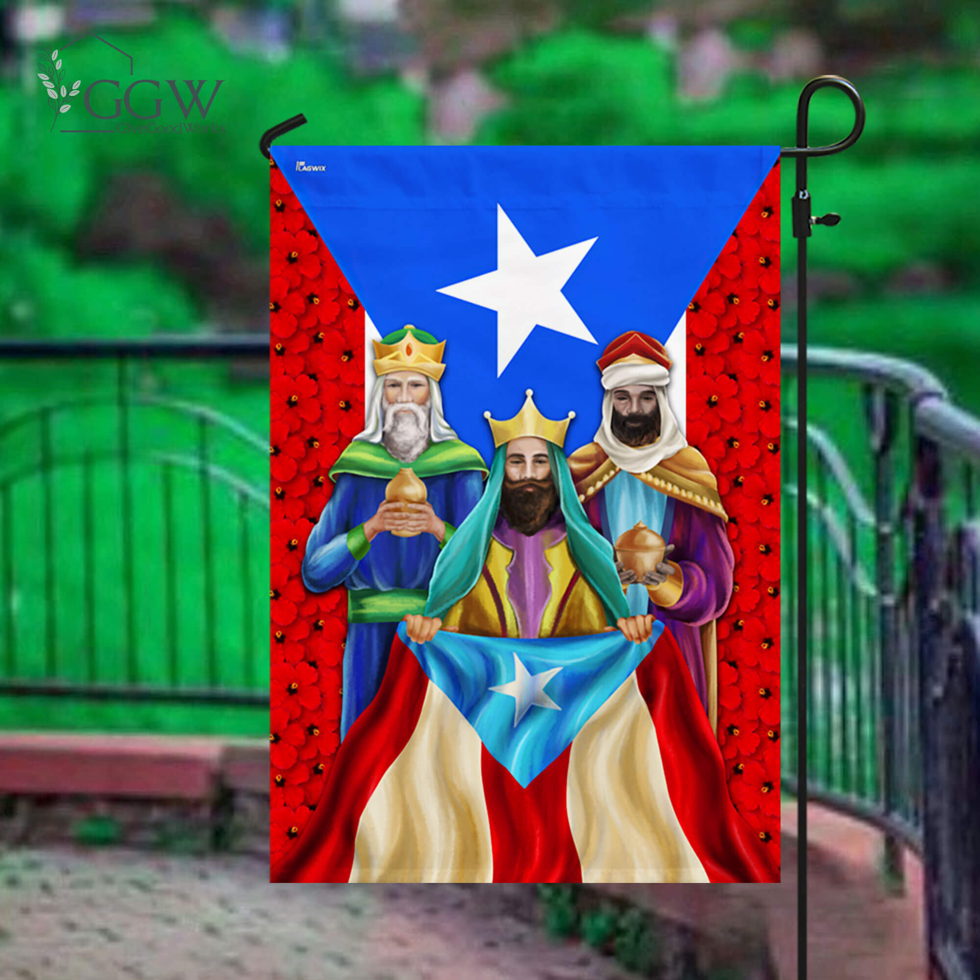Three Kings Puerto Rico Flag, Three Wise Kings Flag sold by EriBrown ...