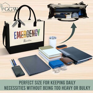 Emergency Department Tote Bag, ER Nurse Tote Bag, Emergency Nurse Bag ...