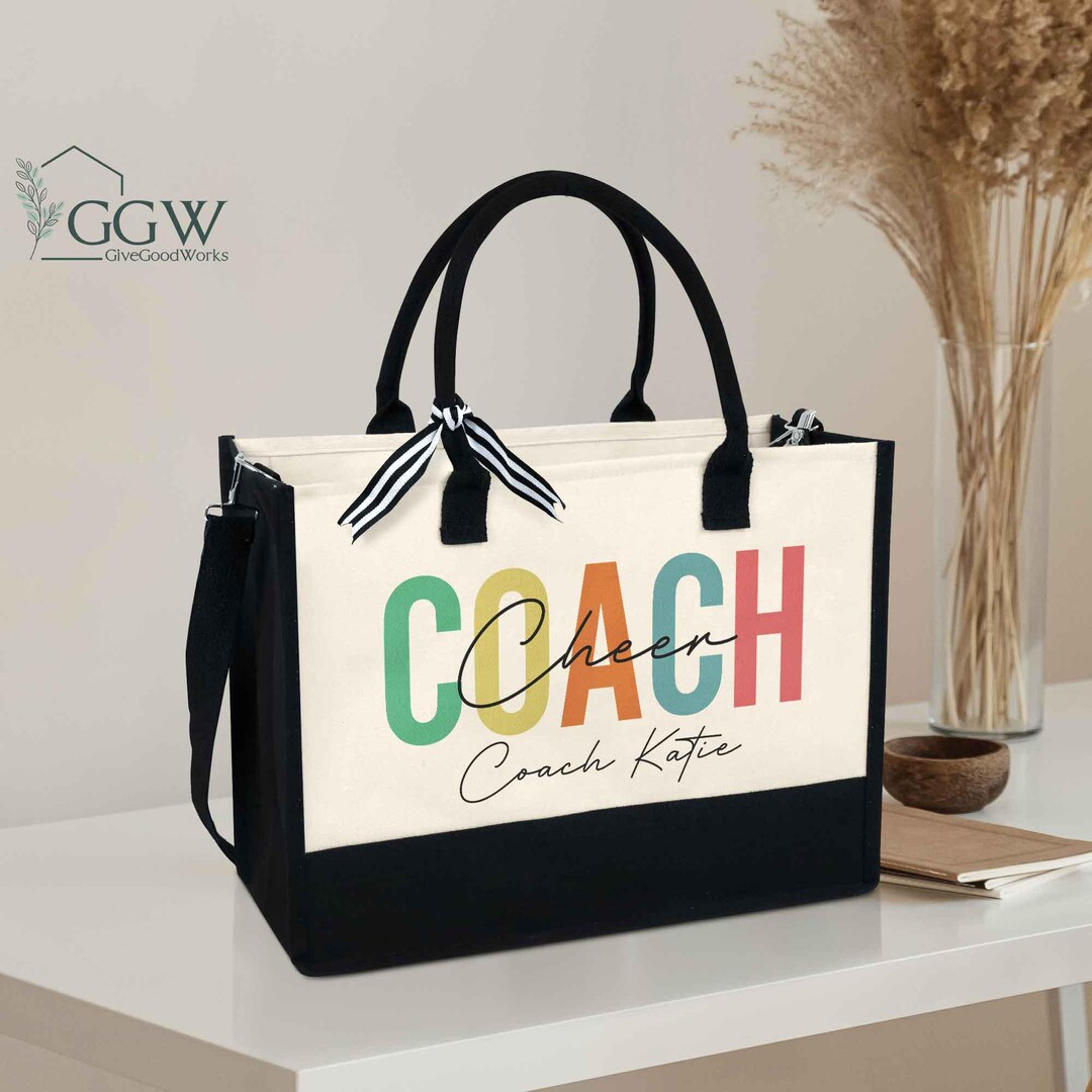 Cheer Coach Gift, Cheerleading Coach Gifts, Cheer Coach Tote Bag, Thank ...
