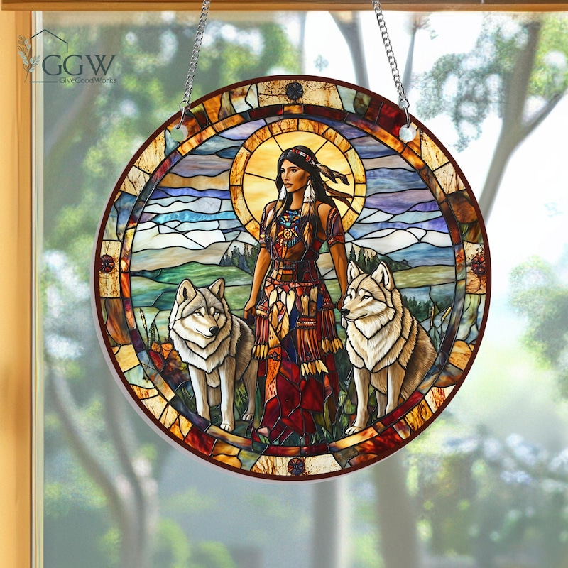 Suncatcher Indian Native - Etsy