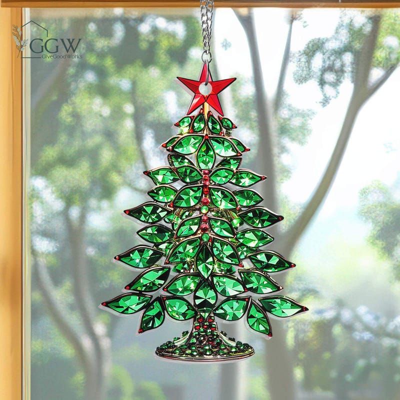 Christmas Suncatcher - Etsy