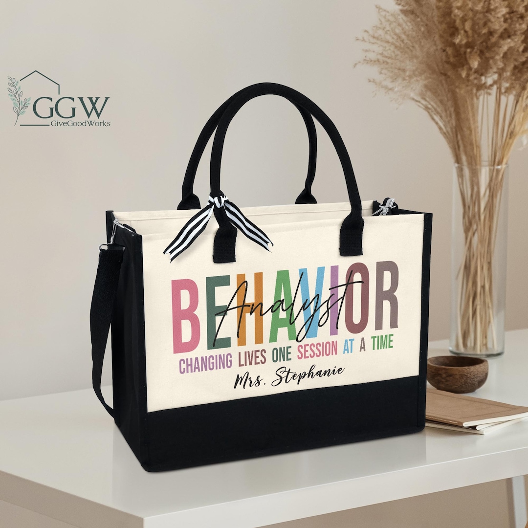 Behavior Analyst Tote Bag, BCBA Tote Bag, Board Certified Behavior ...