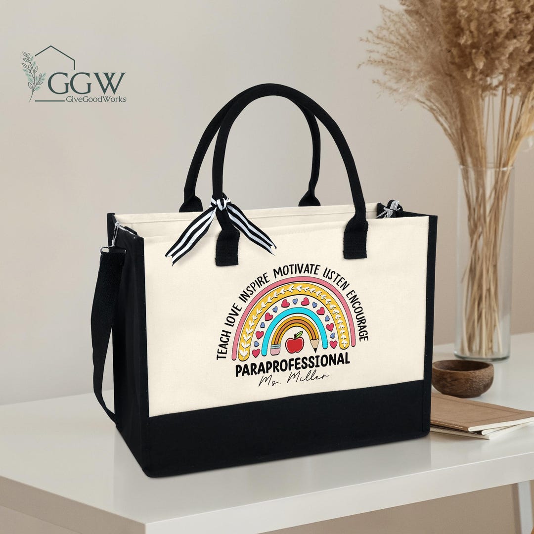 Paraprofessional Gift, Paraprofessional Tote Bag, Para Tote Bag, Staff ...
