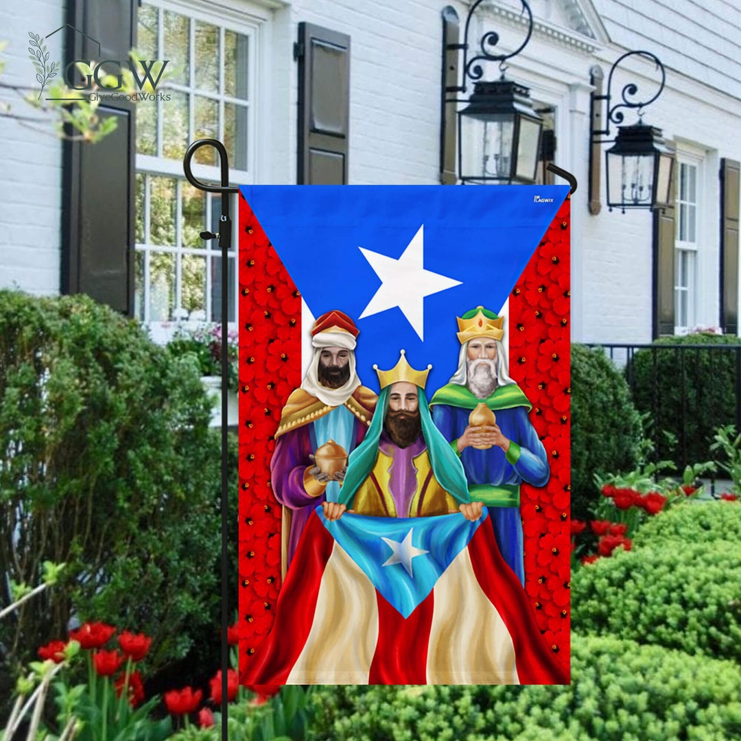 Three Kings Puerto Rico Flag, Three Wise Kings Flag, Puerto Rico Flag ...