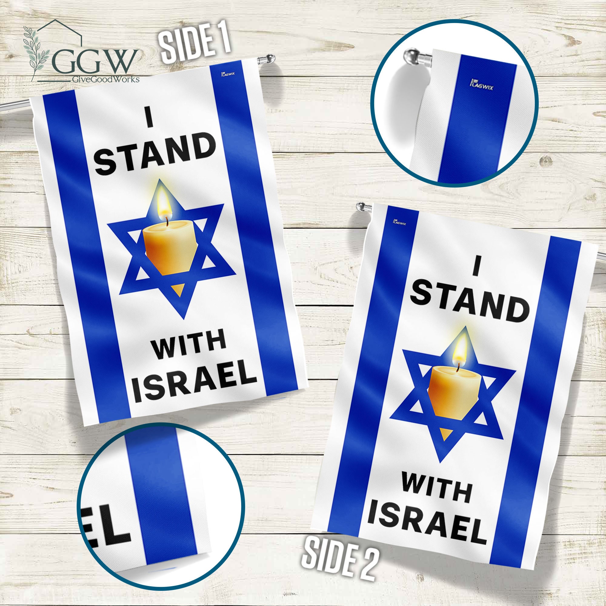 Stand with Israel Flag, Support Israel Flag, Israeli Flag, Pray For ...