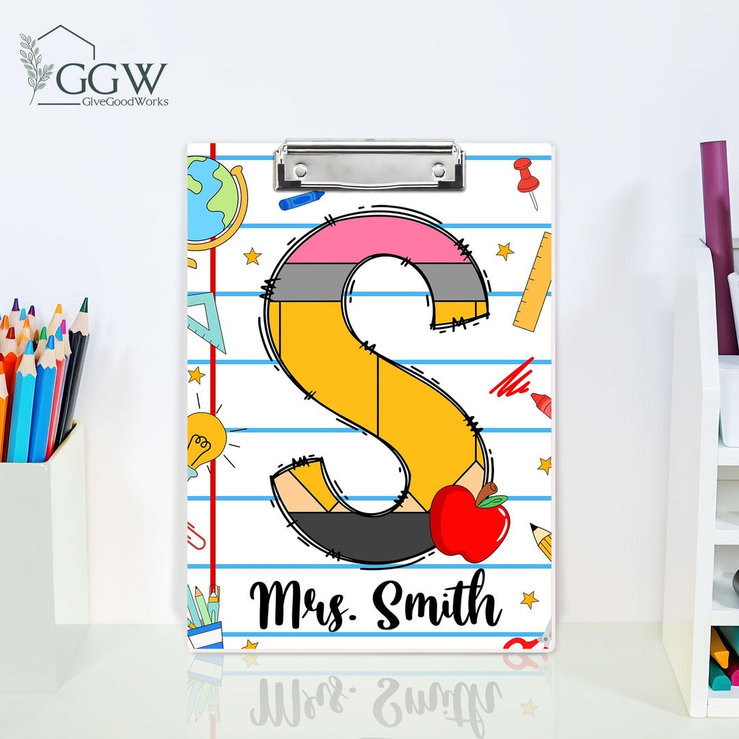 Personalized Teacher Gifts, Acrylic Clipboard With Teacher Name ...