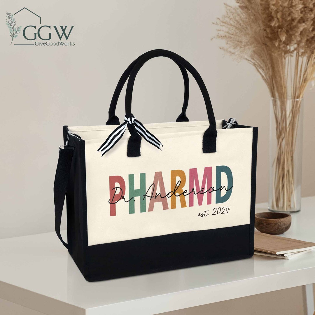 Personalized Pharmd Tote Bag, Pharmacist Tote Bag, Pharmacist ...
