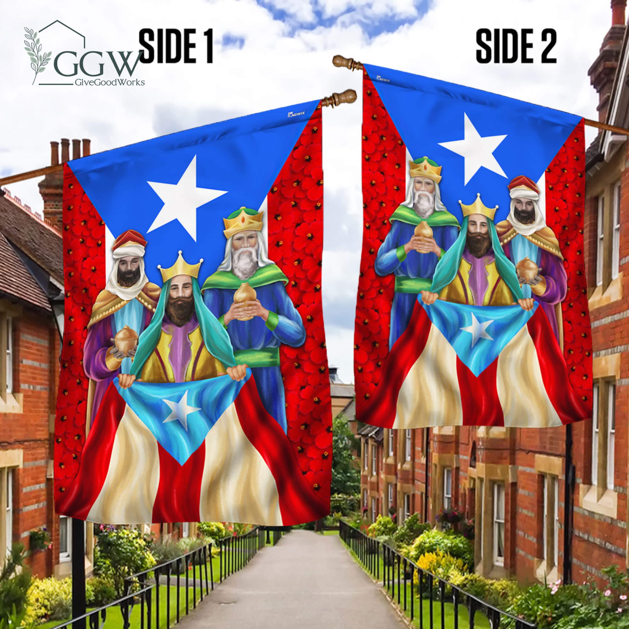 Three Kings Puerto Rico Flag, Three Wise Kings Flag sold by EriBrown ...