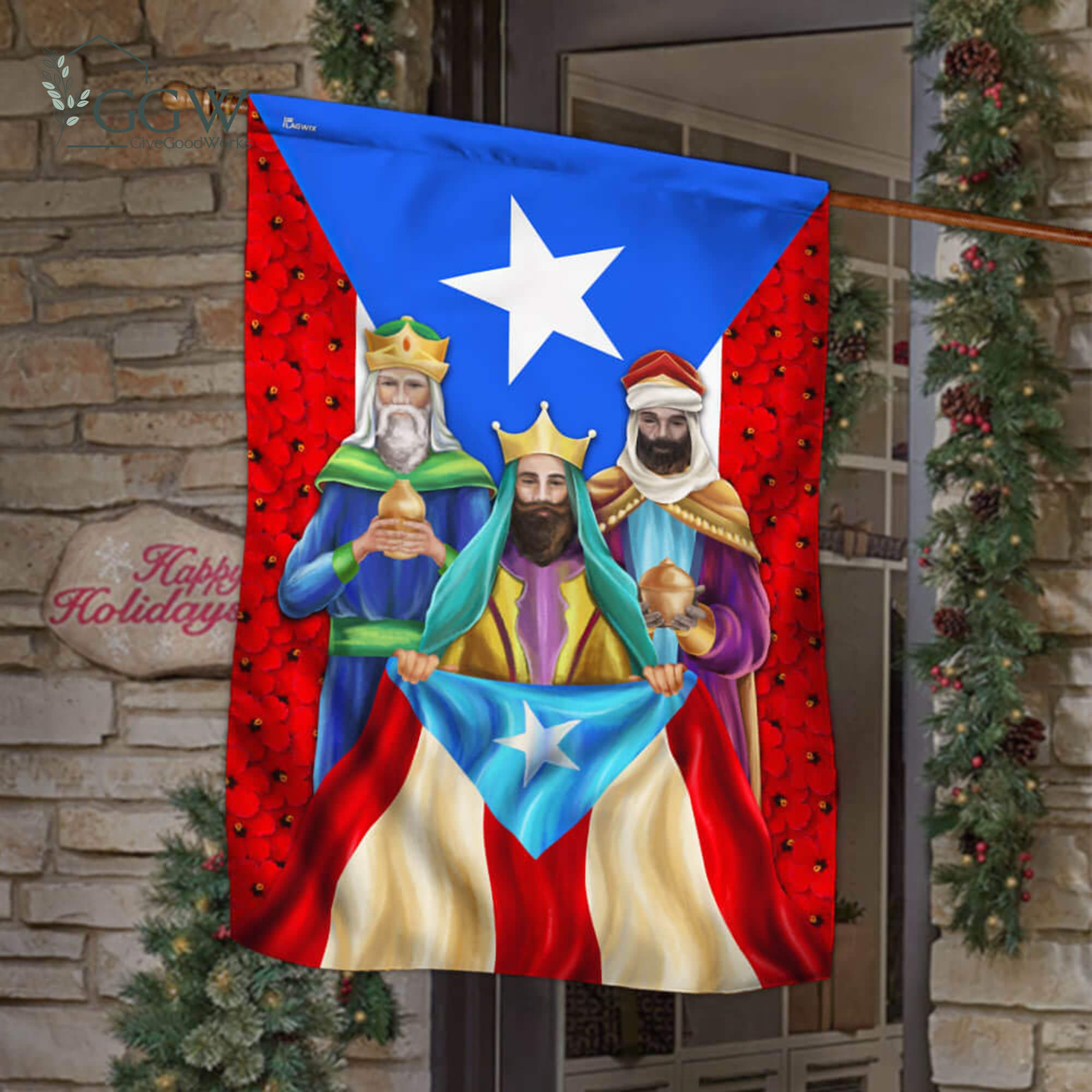 Three Kings Puerto Rico Flag, Three Wise Kings Flag sold by EriBrown ...