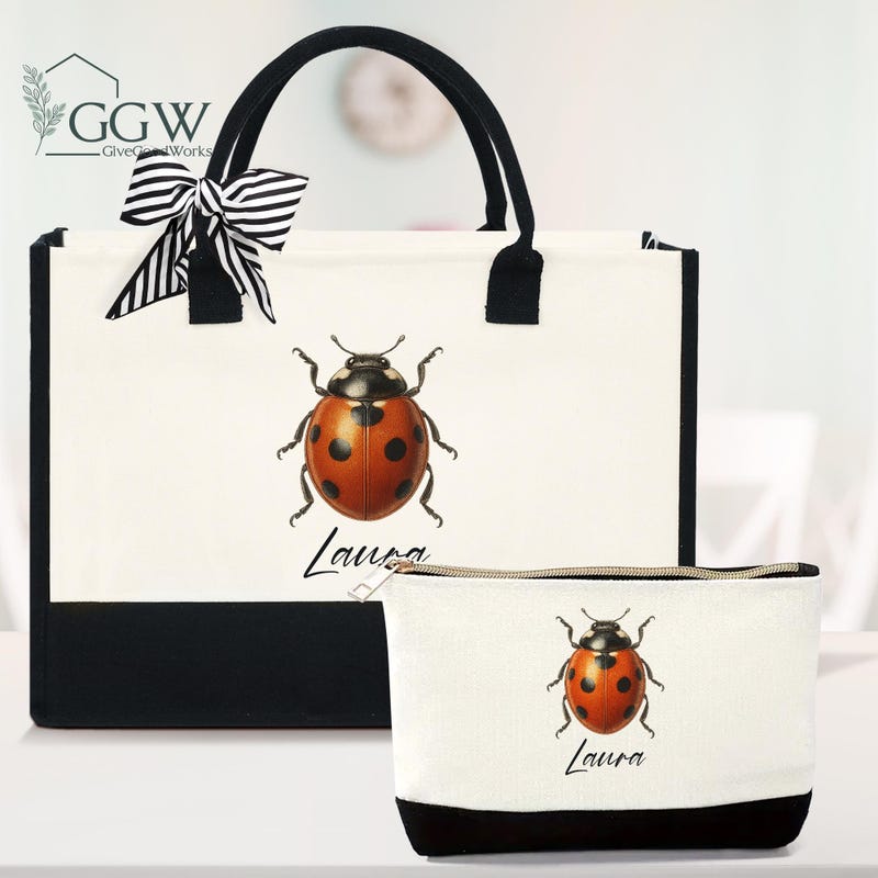 Lady Bug Tote Bags - Etsy