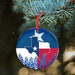 Texas Christmas Ornament Texas Christmas Gift Texas - Etsy
