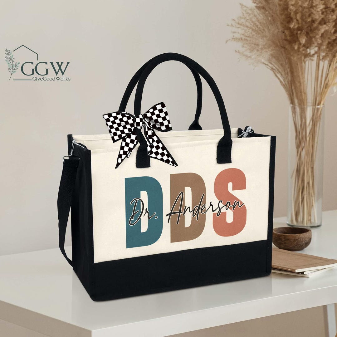 Custom DDS Doctor of Dental Surgery Tote Bag, DDS Graduation Gift ...