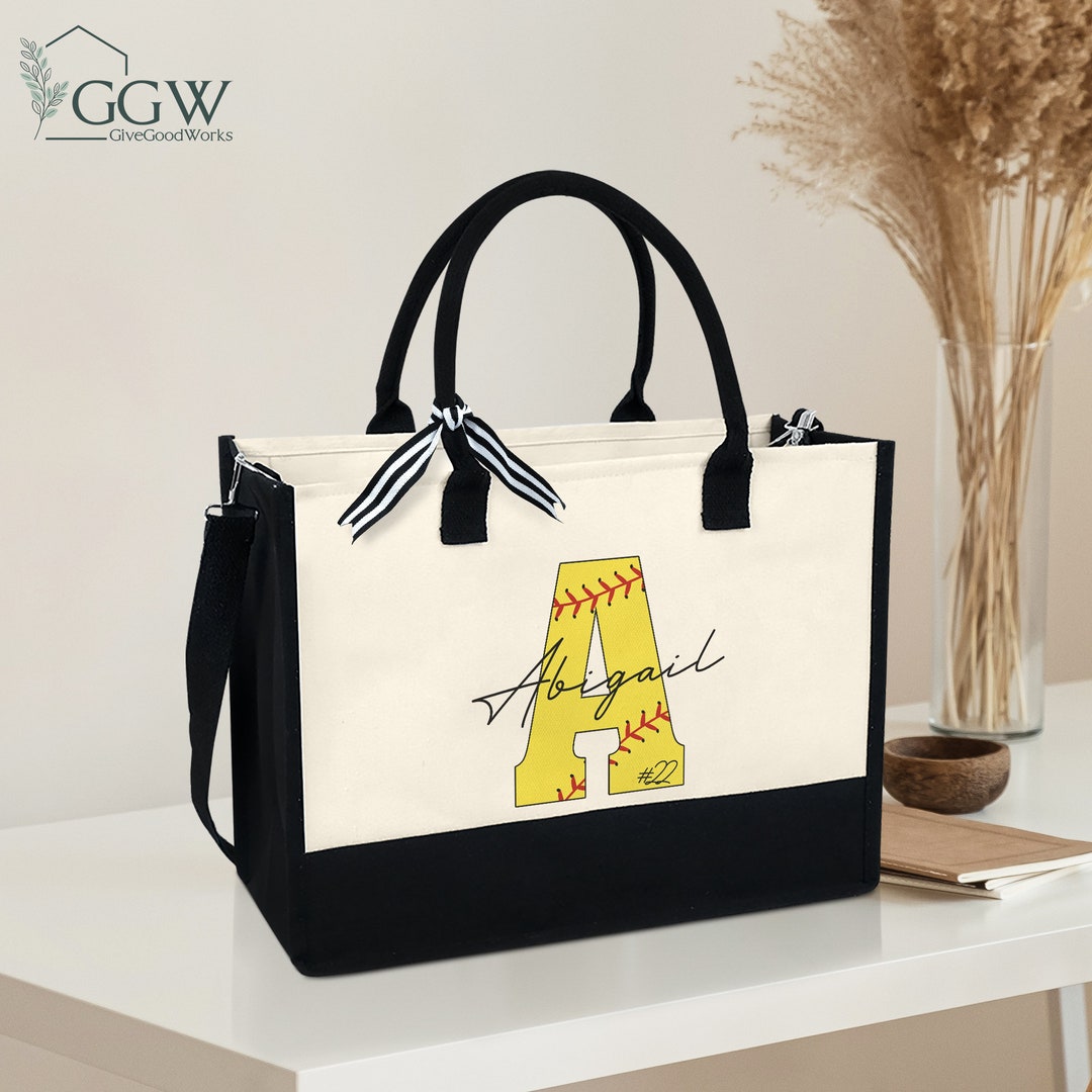 Personalized Softball Monogram With Name and Number Bag, Custom ...