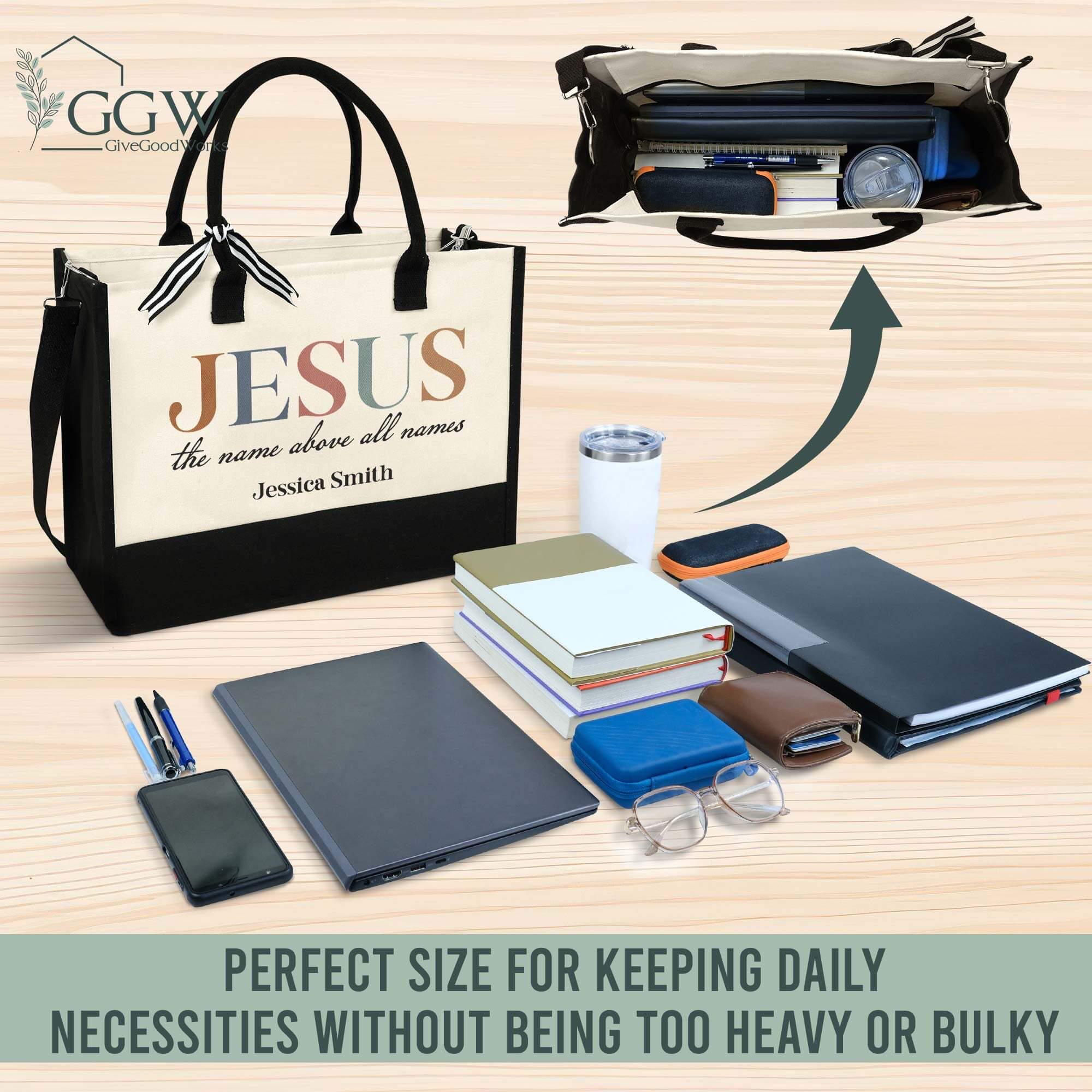 Christian Tote Bag, Jesus Tote, Religious Bags, Religious Gifts for ...