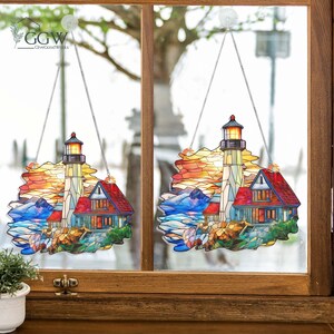 Lighthouse Suncatcher, Lighthouse Window Hangings, Light House Decor ...