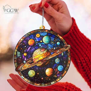 Solar System ACRYLIC Suncatcher, Planetary Suncatcher, Astronomy Lover ...
