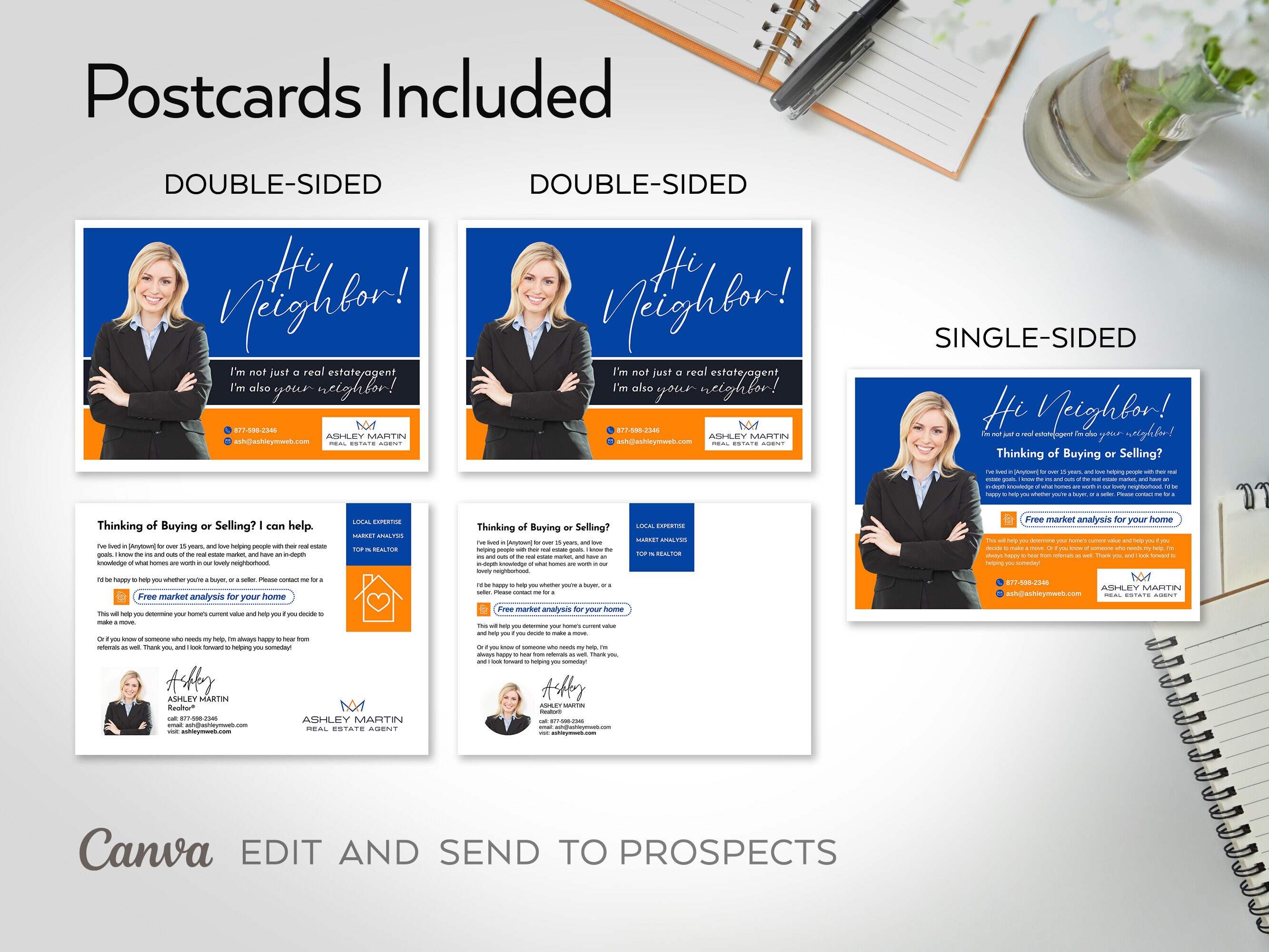 Real Estate Postcard Introduction in Canva Prospecting Postcard Farming ...