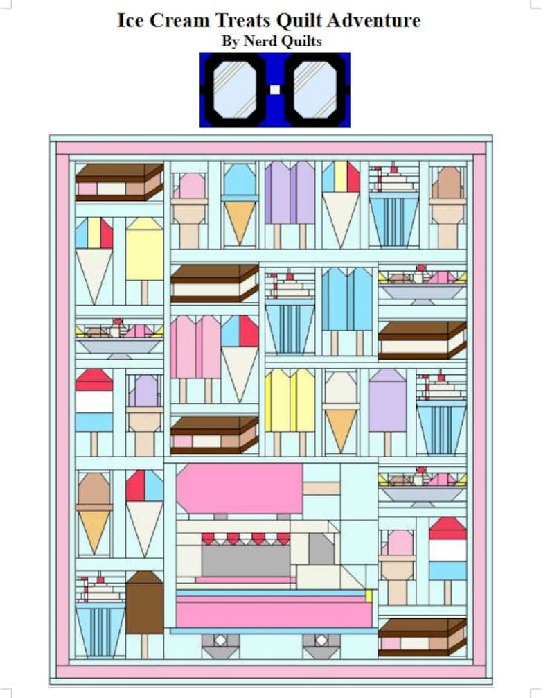 Ice Cream Treats Quilt Pattern - Etsy