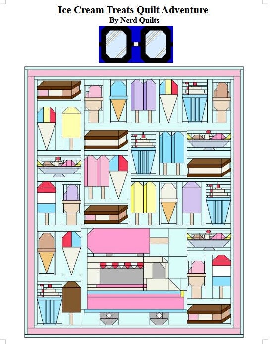 Ice Cream Treats Quilt Pattern - Etsy