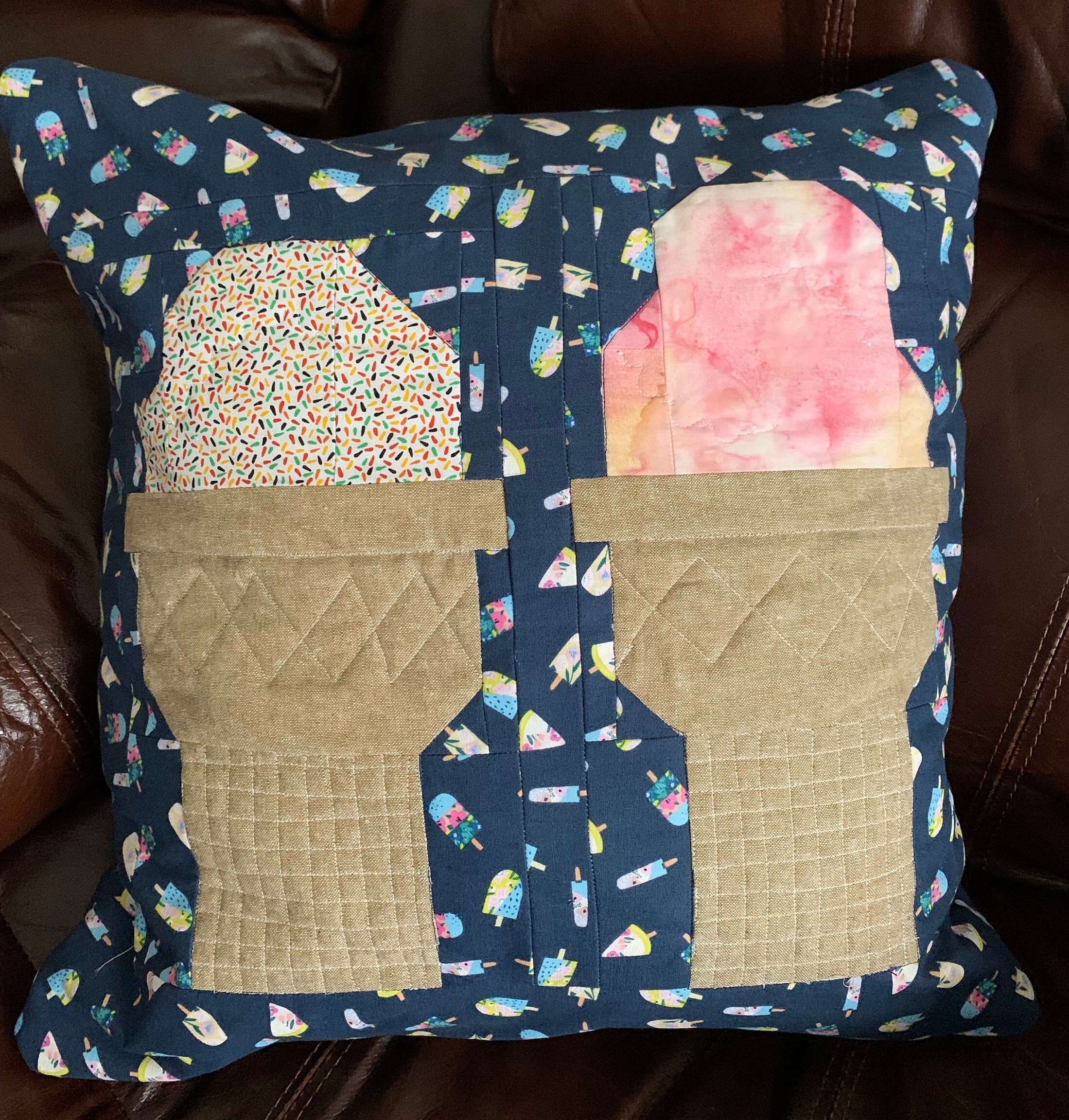 Sugar Cones Ice Cream Quilt Block Pattern - Etsy