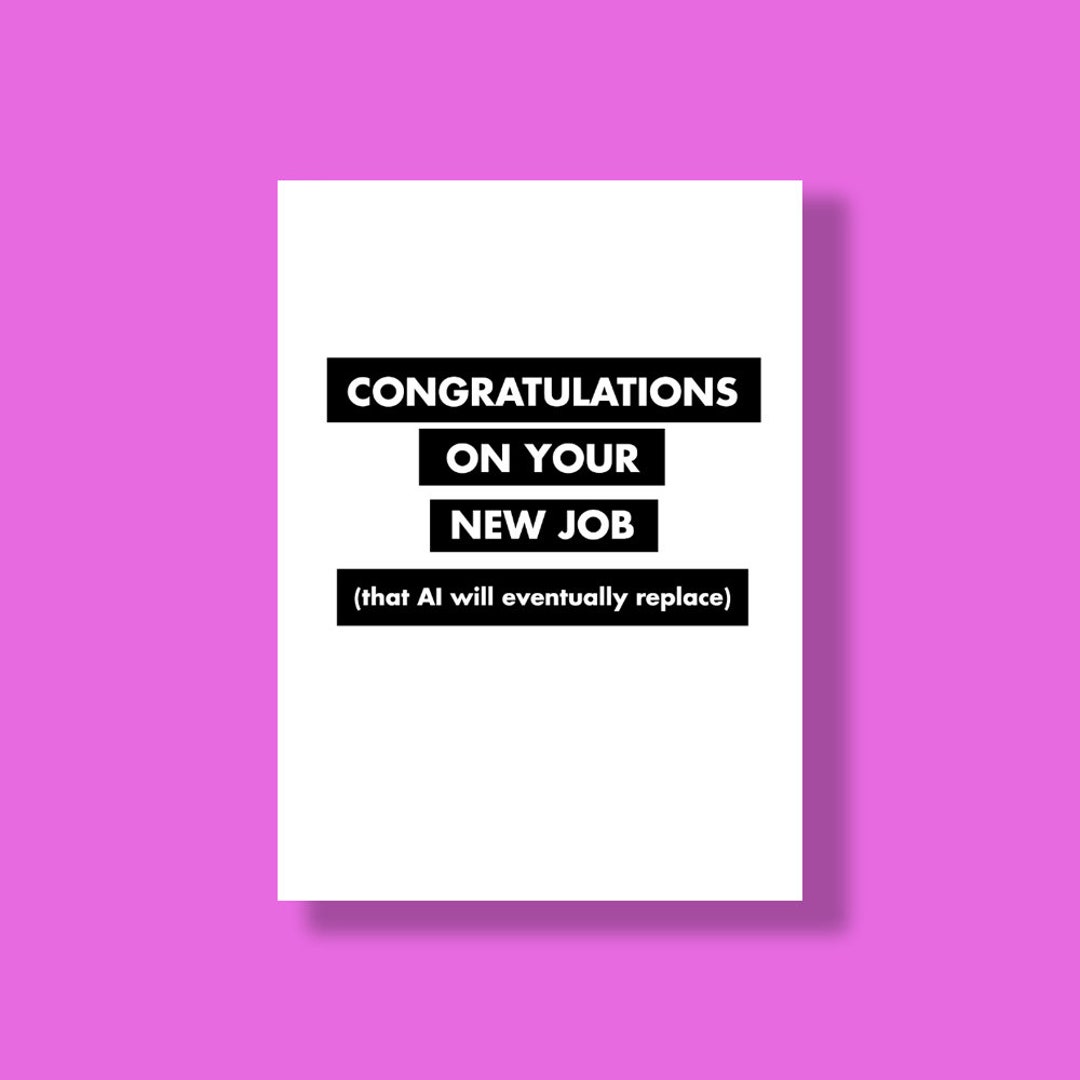INSTANT DOWNLOAD congratulations on Your New Job Printable Card, PDF ...
