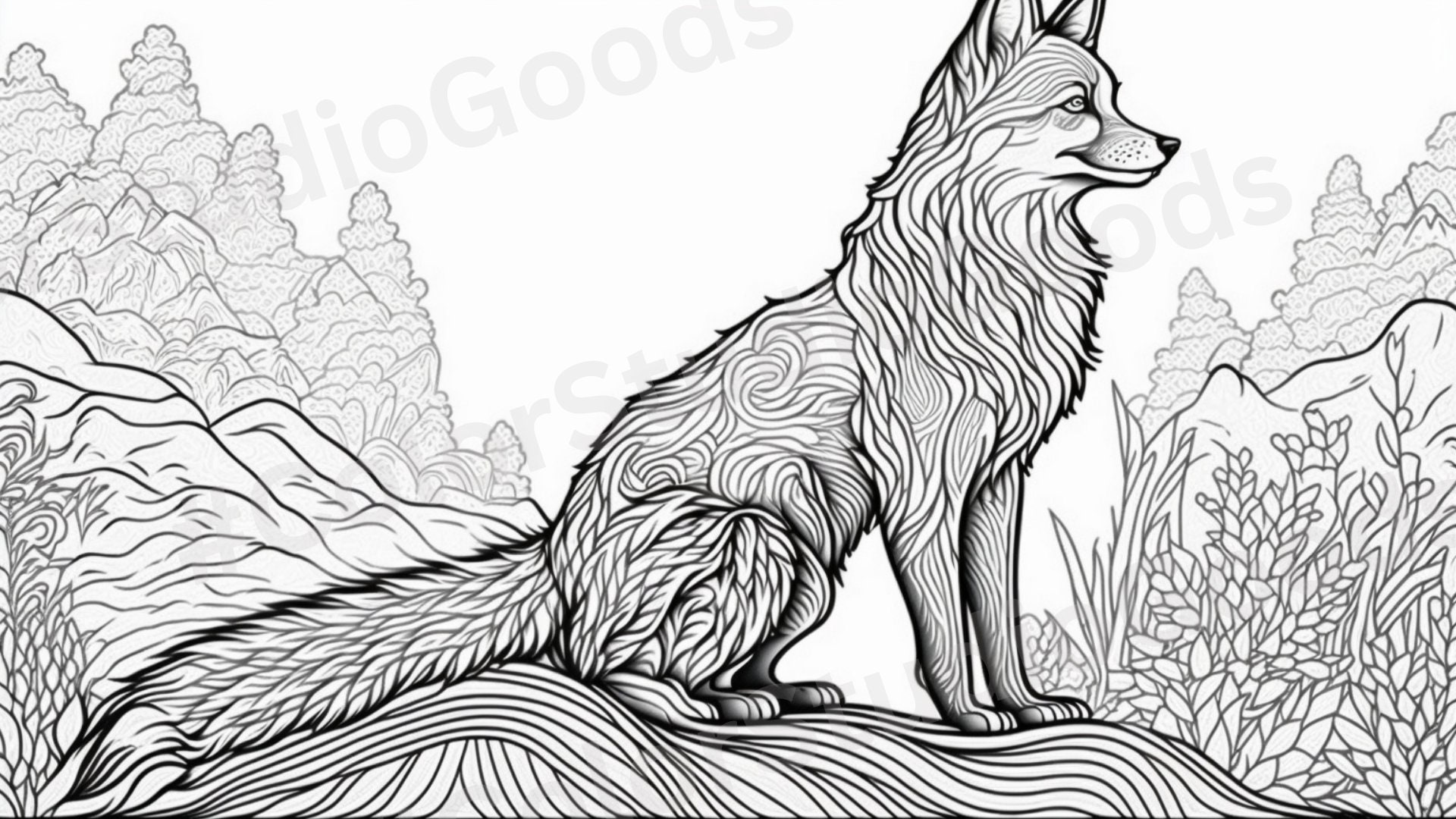 The Animal Kingdom: 15 Animal Coloring Pages for Adults - 15 Printable ...