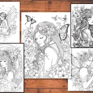 Woodland Fairy Tales 15 Coloring Page for All Ages - Digital Download ...