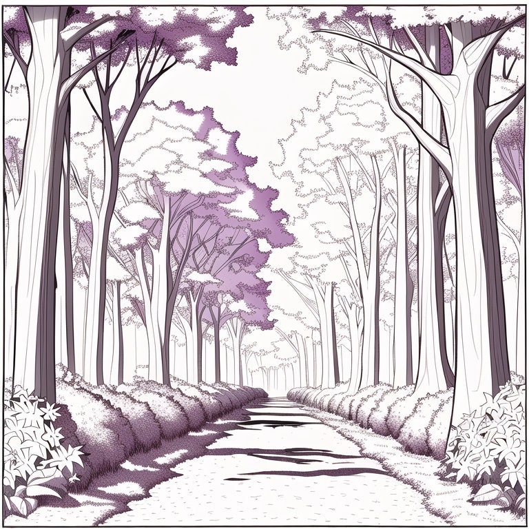 Scenery Coloring Pages - Etsy