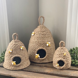 Small Beehive | Bee Skep | Decorative - Etsy