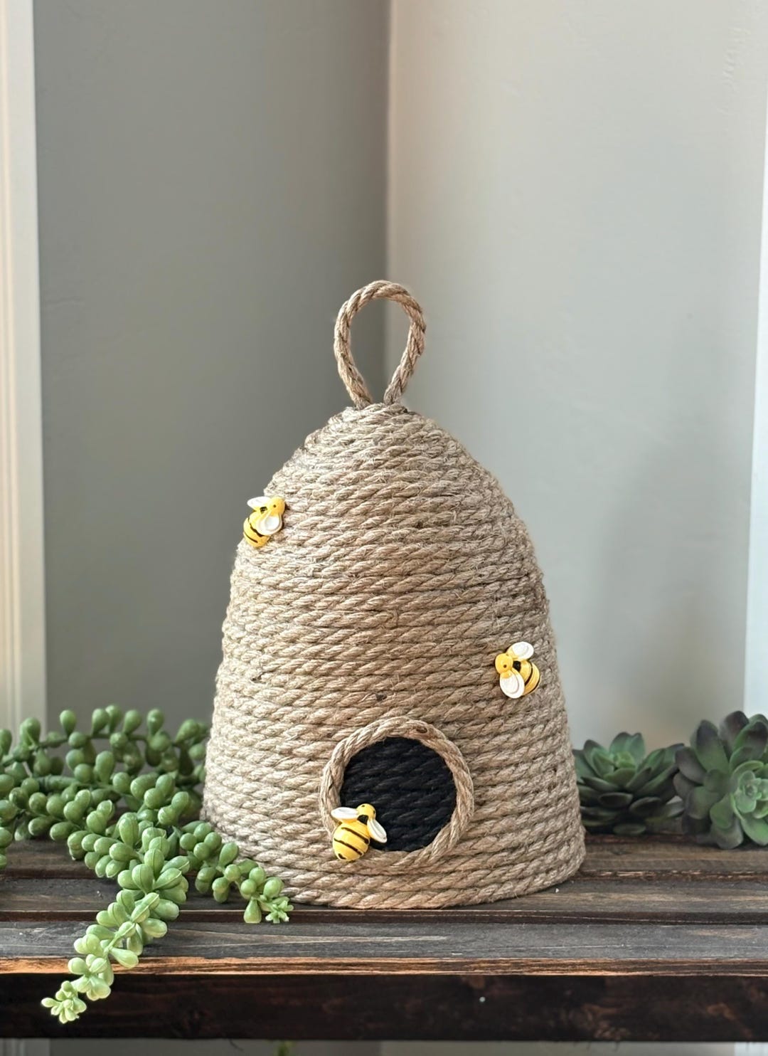 Large Beehive | Rope Bee Skep Decoration - Etsy