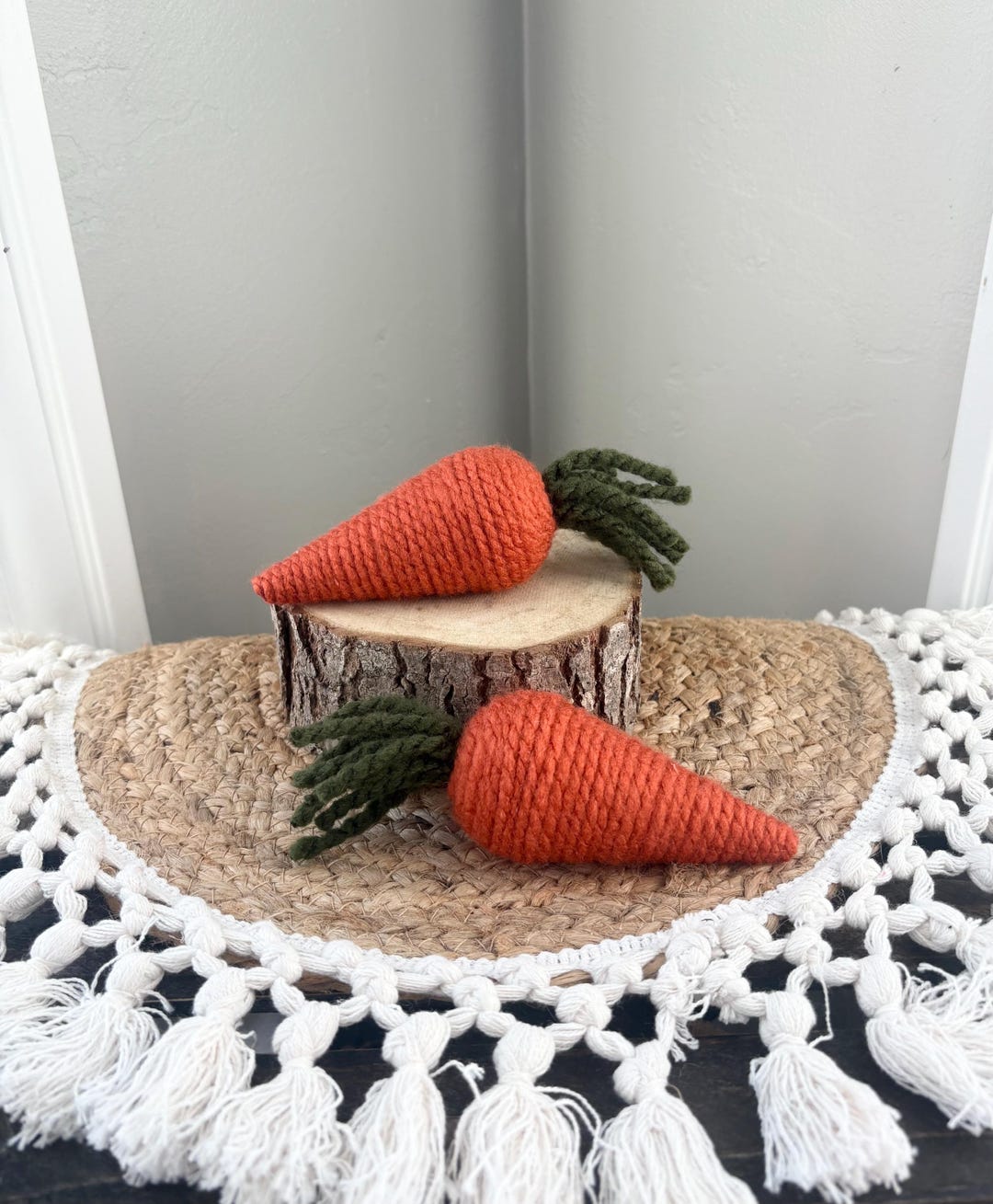 Yarn Carrots | Spring & Easter Decor - Etsy