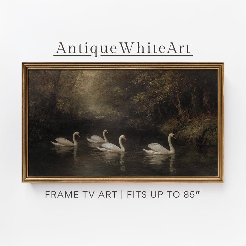 Vintage Moody Lake Art - Etsy