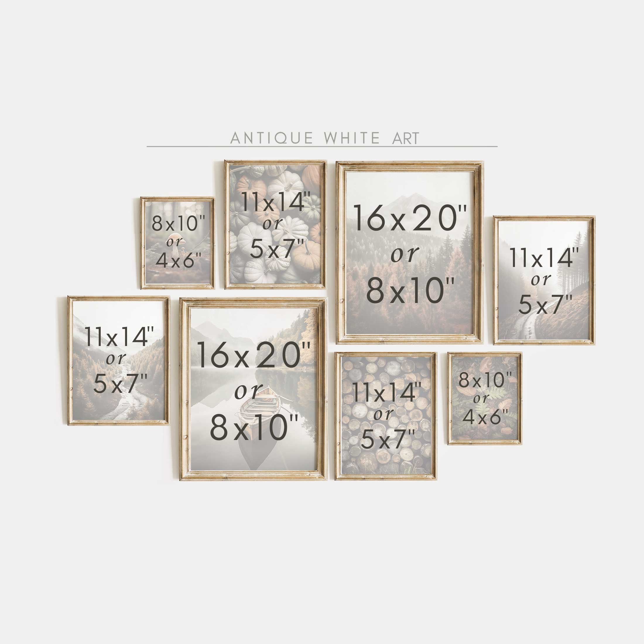 Set of 8 Printable Autumn Gallery Wall Art, Fall Gallery Set of 8 ...