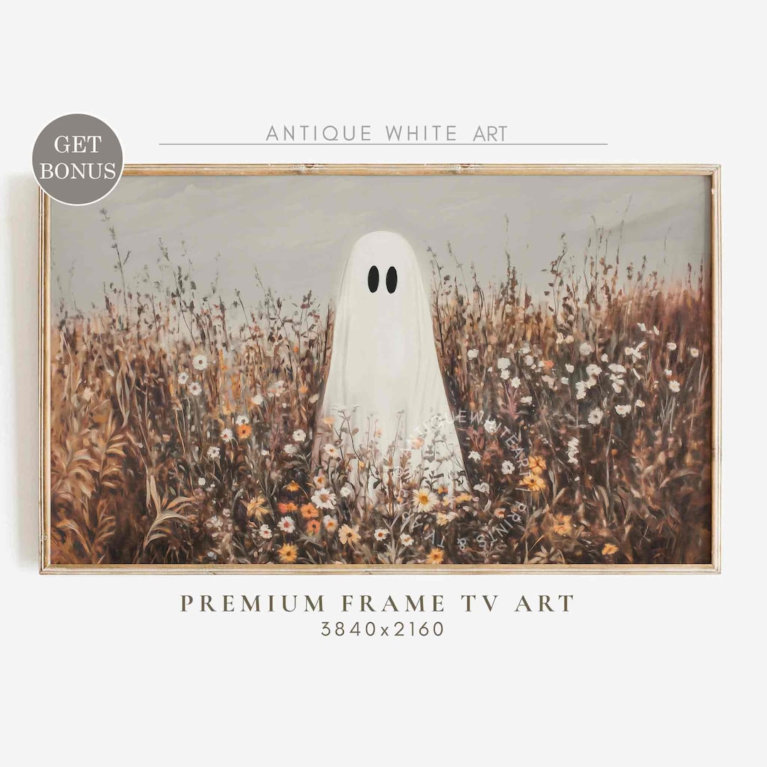 Halloween Samsung Frame TV Art, Wildflower Field, TV Ghost, Fall ...