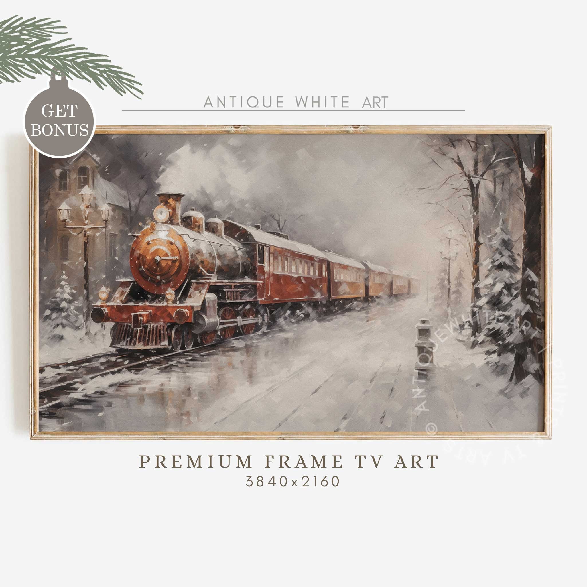 Frame TV Christmas Express Train, Moody Winter Landscape, Samsung Frame ...