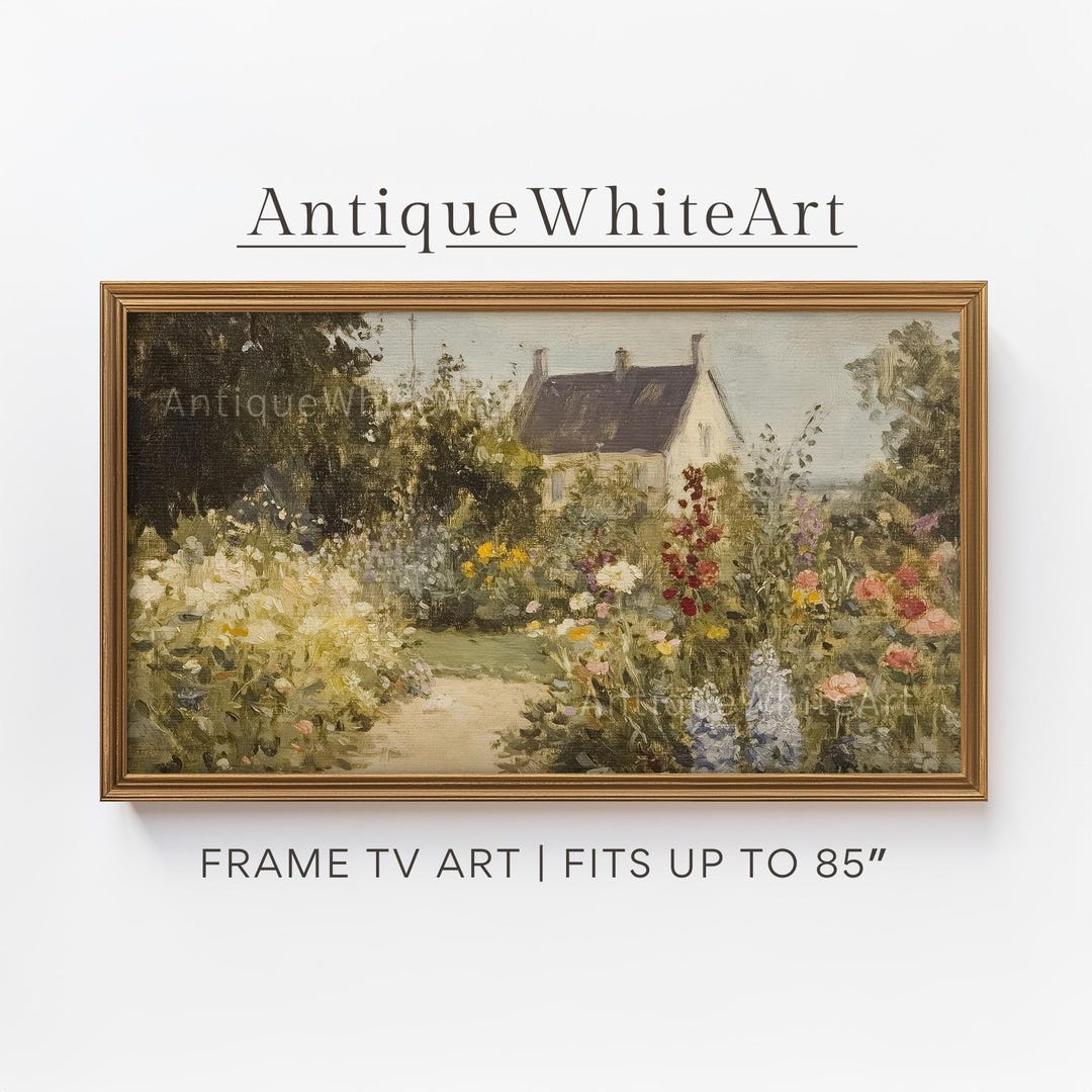 Samsung Frame TV Art, Country Summer TV Art, Muted Tonal Farmhouse ...