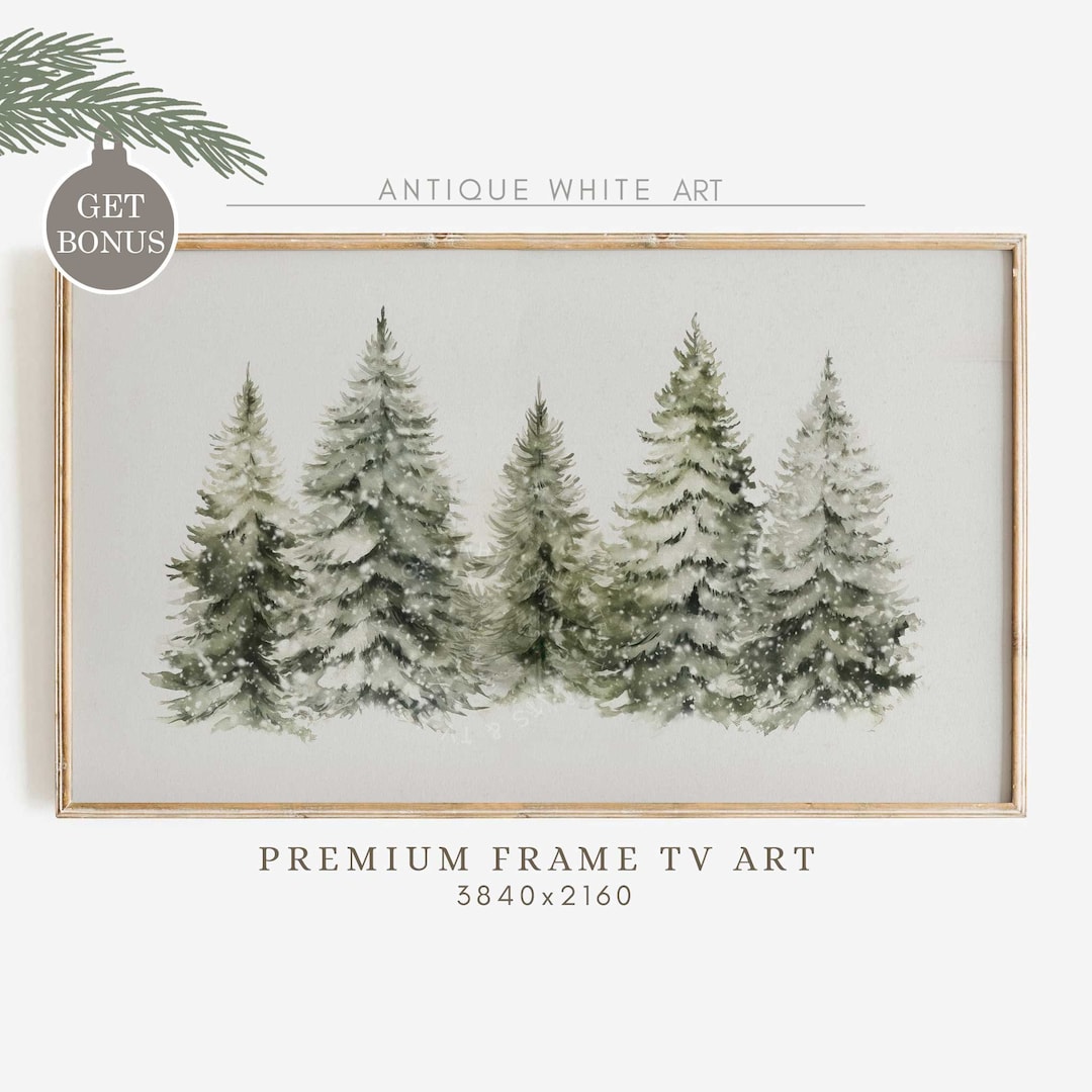 Christmas Frame TV Art, Winter Samsung Frame TV Art, Farmhouse ...