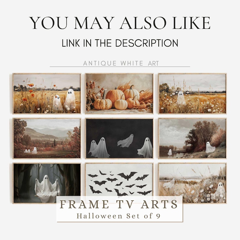 Halloween Samsung Frame TV Art, Wildflower Field, TV Ghost, Fall ...