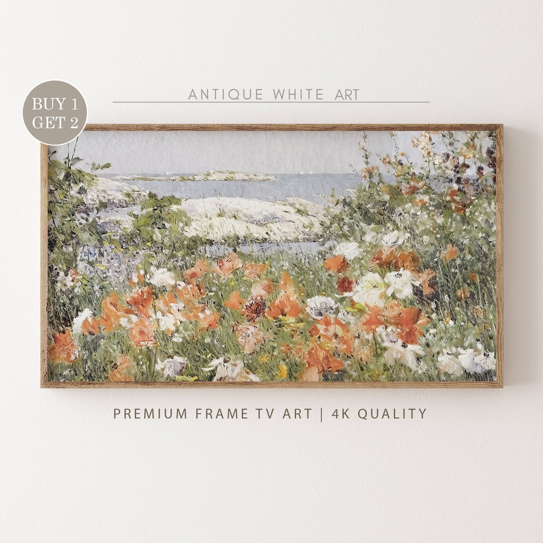Samsung Frame TV Art Spring Wildflower Field Flower Meadow - Etsy