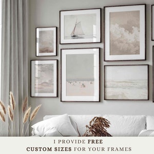 Printable Summer Gallery Set, Summer Neutral Authetic Decor, Clouds Art ...