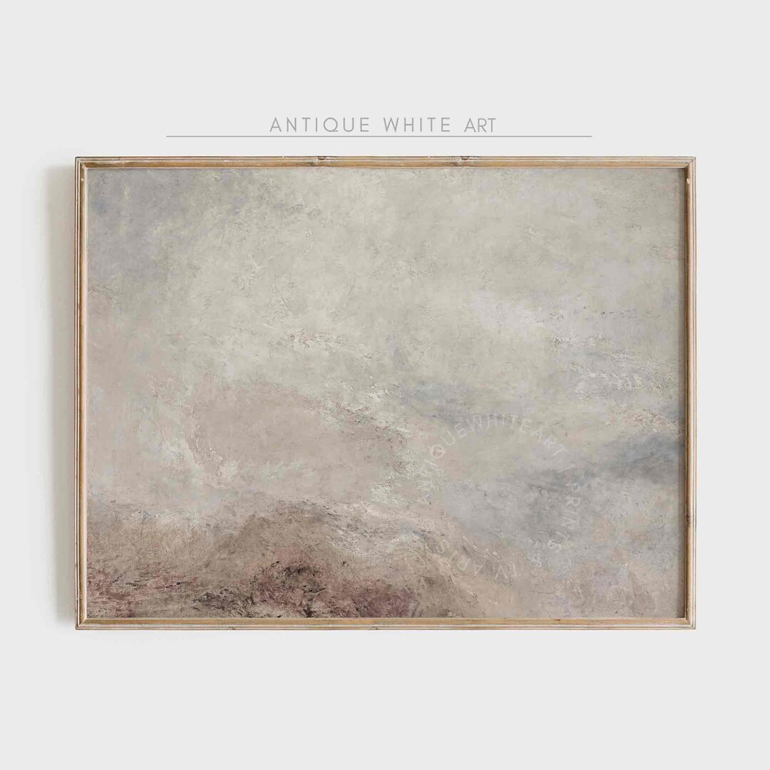 Printable Abstract Neutral Painting, Vintage Warm Toned, Contemporary ...