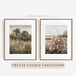 Printable Vintage Wildflower Prints, Set of Spring Wall Art, Country ...