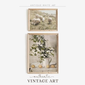 Printable Vintage Wildflower Prints, Set of Spring Wall Art, Country ...