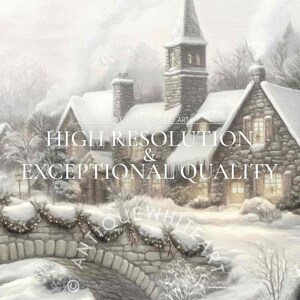 Vintage Winter Landscape Frame TV Art, Farmhouse Christmas Art for TV, Snowy Winter Oil Painting ...