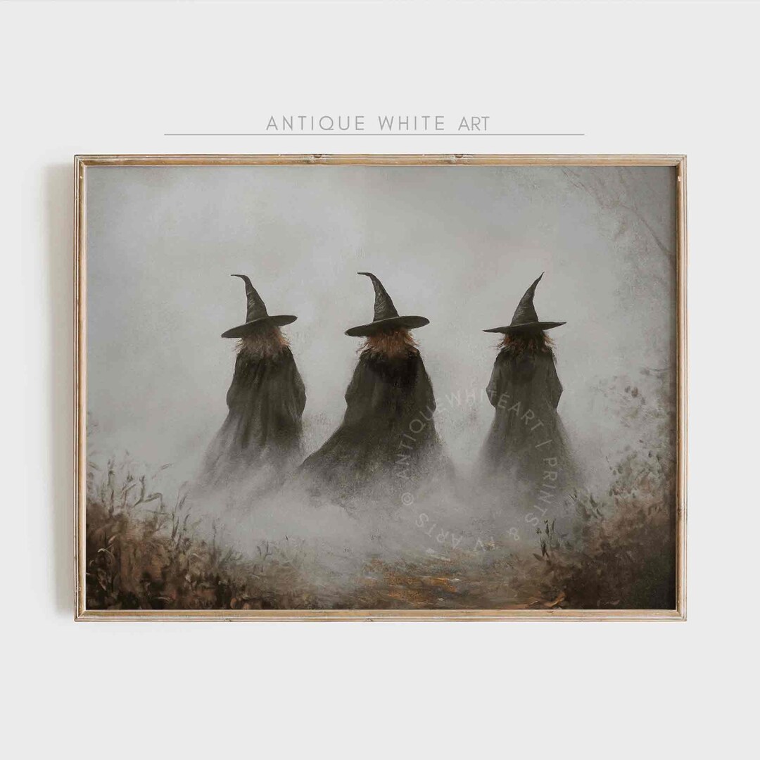 Printable Halloween Witch Print, Wall Art, Witchy Decor, Dark Halloween ...