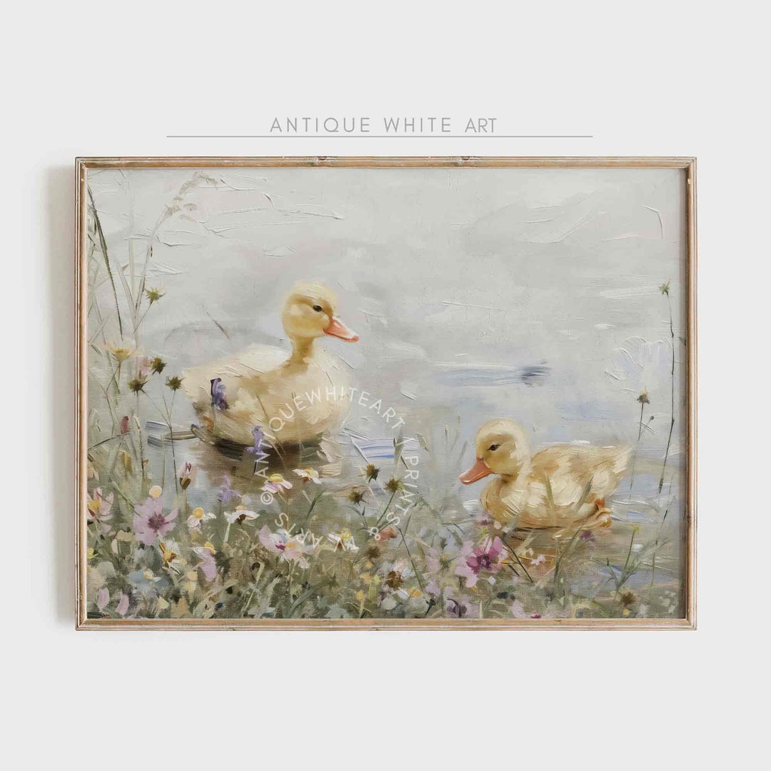 Printable Easter Wall Art, Ducklings Easter Print, Spring Decor, Cute ...