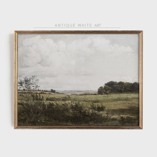 Vintage Landscape Painting Countryside Landscape Print - Etsy