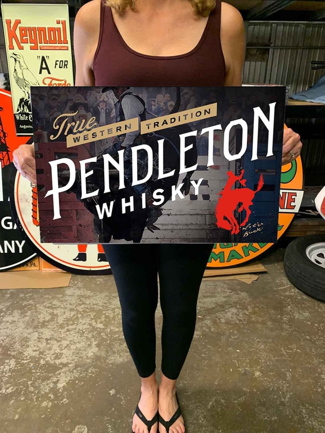 Pendleton WHISKEY Sign Rodeo Arena Cowboy Party Decor Bar Display - Etsy